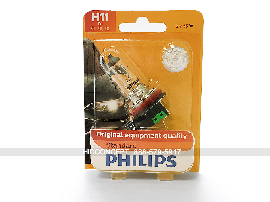 H11 Authentic PHILIPS Standard 12V Halogen Bulb 12362B1 OEM Quality ...